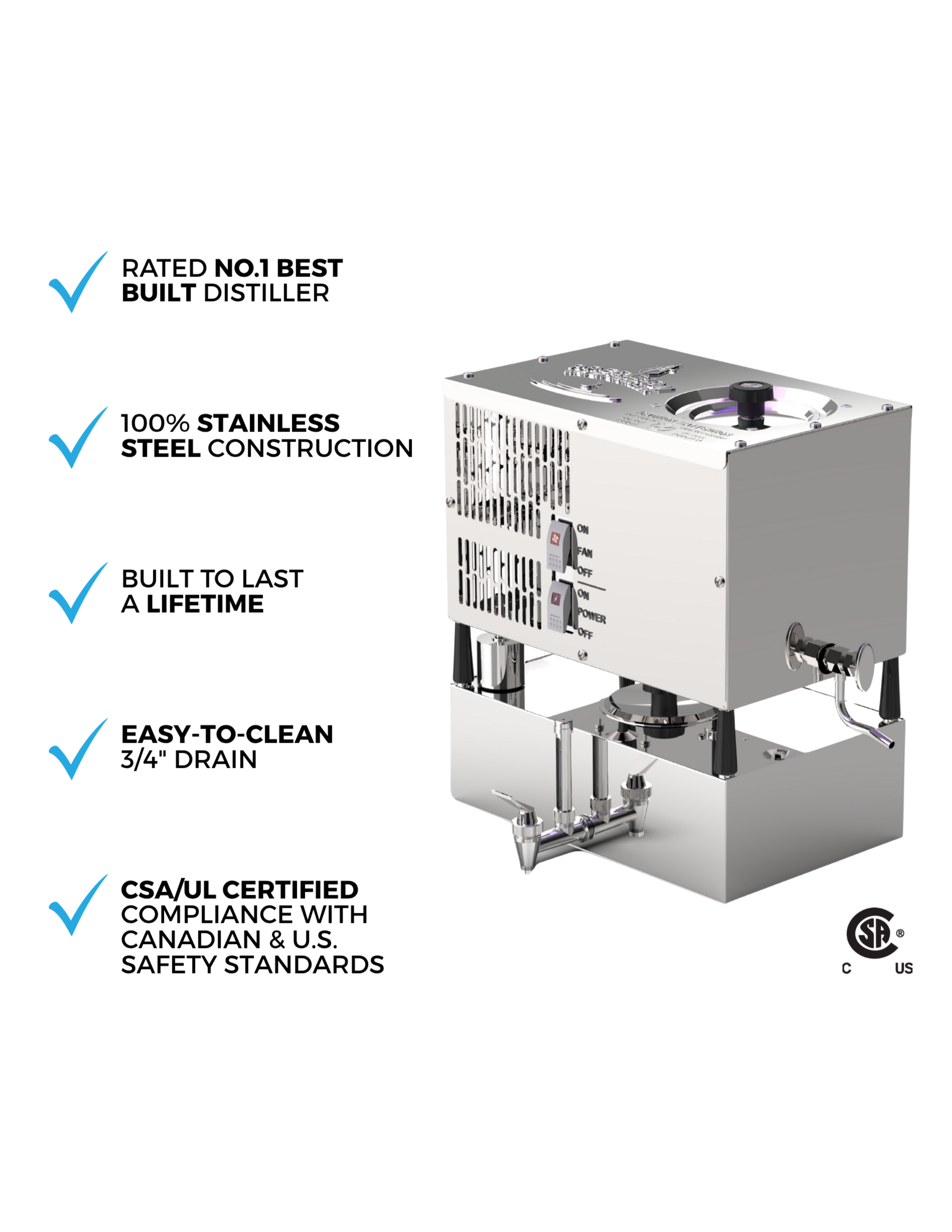 PWS 8-M Stream Distiller – Precision Water Systems